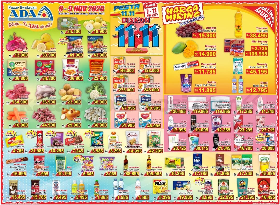 Promo ADA PASAR SWALAYAN Katalog JSM 08-09 November 2025 • SoPasti.Com