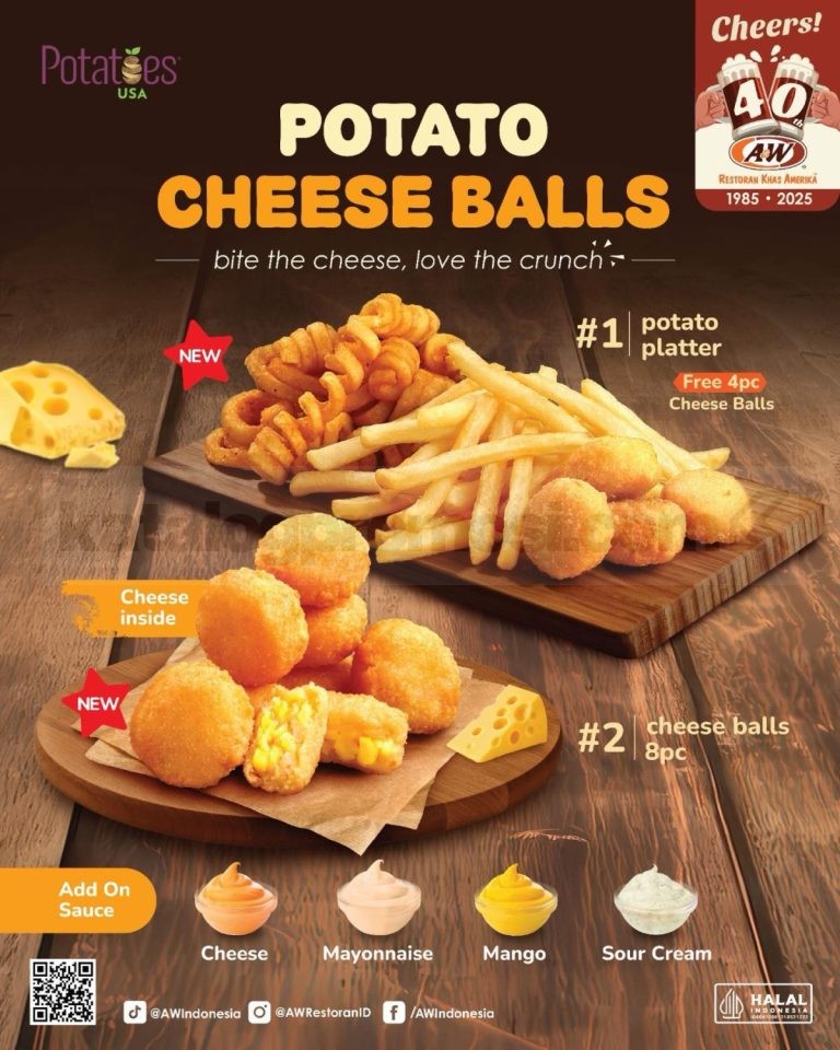 Promo A&W Potato Cheese Balls Mulai Rp 33.000 • SoPasti.Com