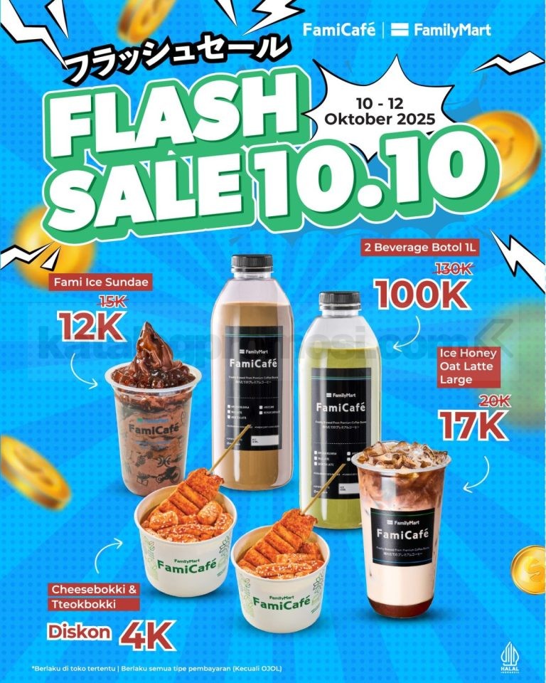 Promo FamilyMart 10.10 Flash Sale mulai Rp. 12.000