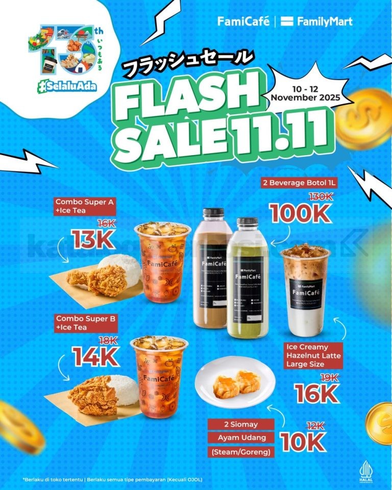 Promo FamilyMart Flash Sale 11.11 mulai Rp.5.000