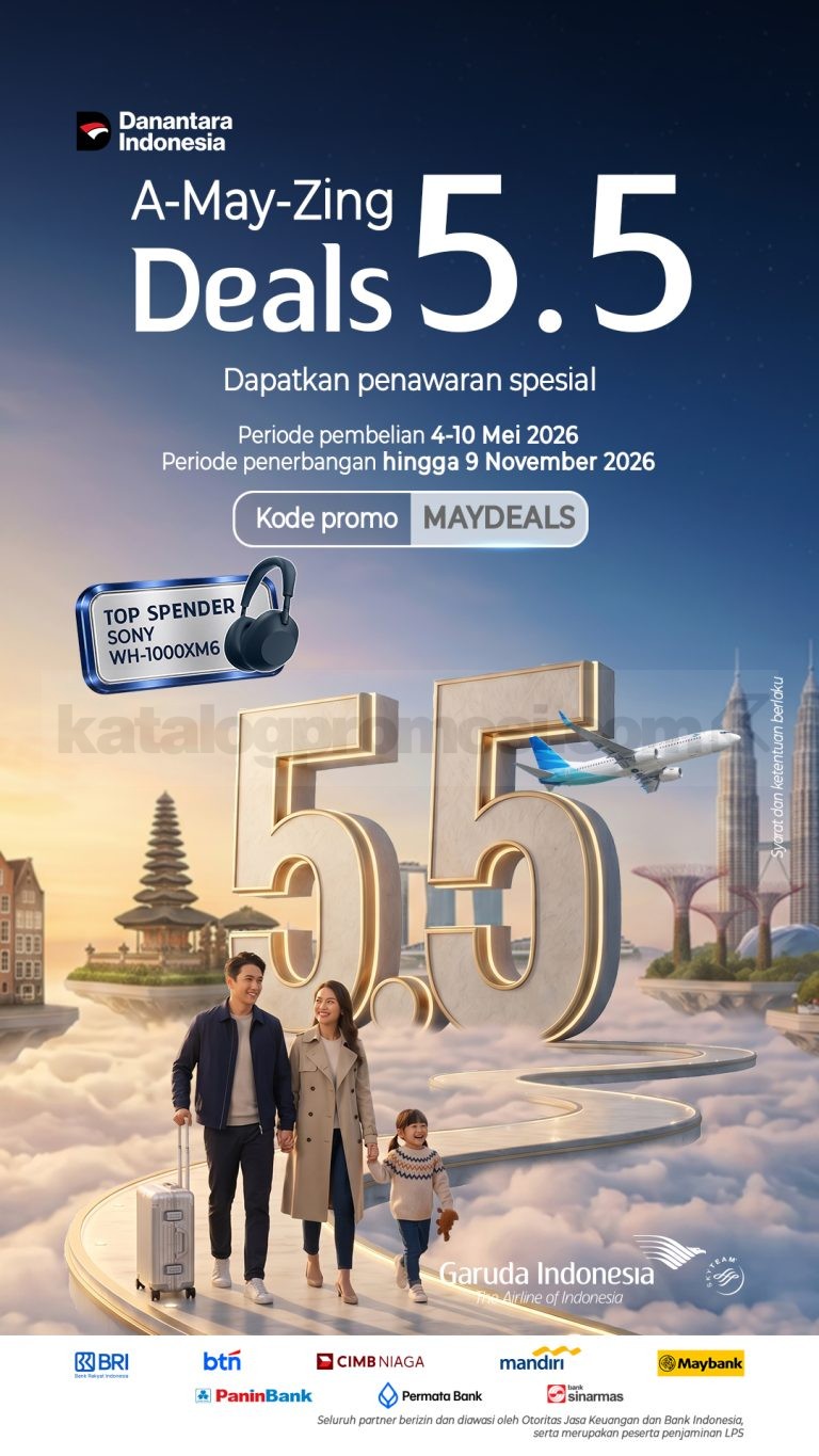 Promo Garuda Indonesia 5.5 Diskon hingga Rp. 1.055.000