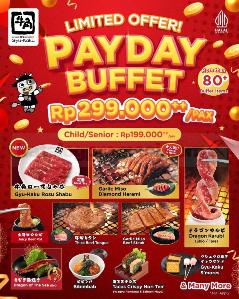 Promo Gyu-Kaku Payday Buffet AYCE Rp. 299.000++