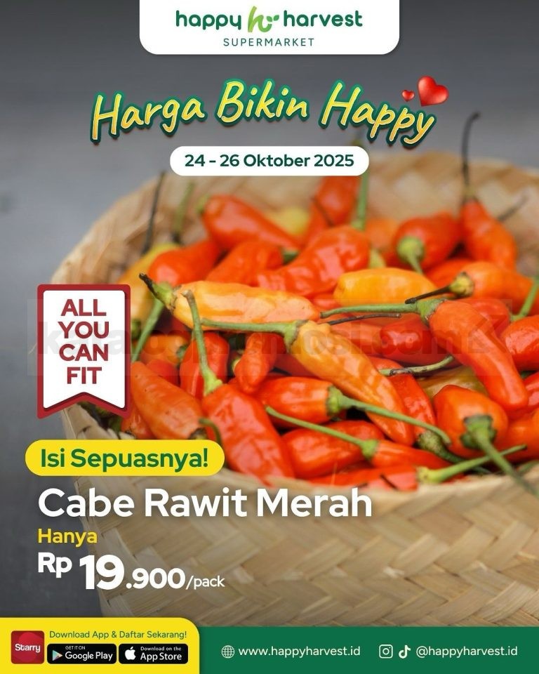 Promo Happy Harvest JSM Minggu ini 24-26 Oktober 2025