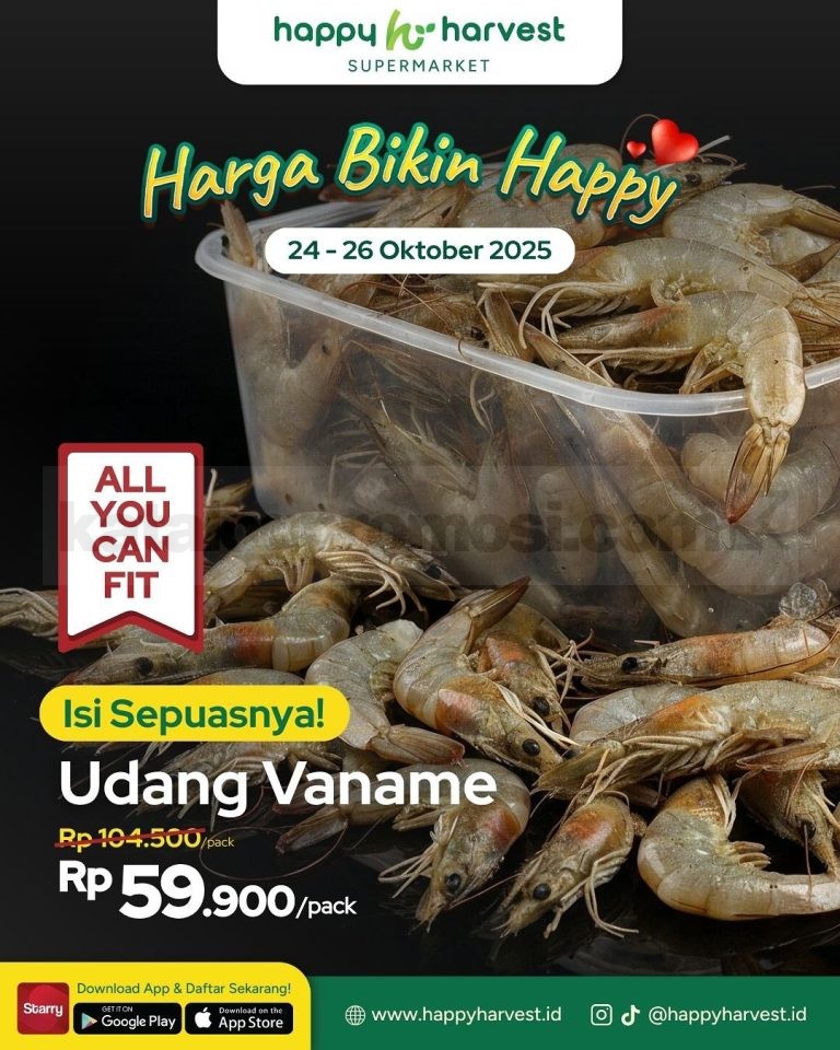 Promo Happy Harvest JSM Minggu ini 24-26 Oktober 2025
