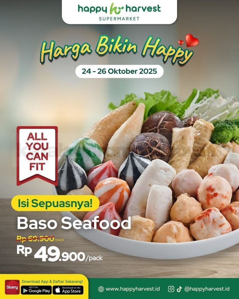 Promo Happy Harvest JSM Minggu ini 24-26 Oktober 2025