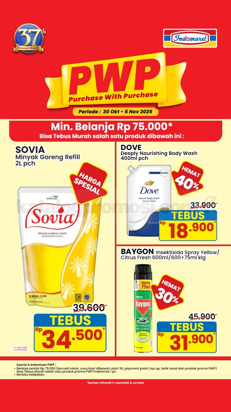 Promo Indomaret Tebus Murah PWP 30 Oktober – 5 November 2025 – SoPasti.Com