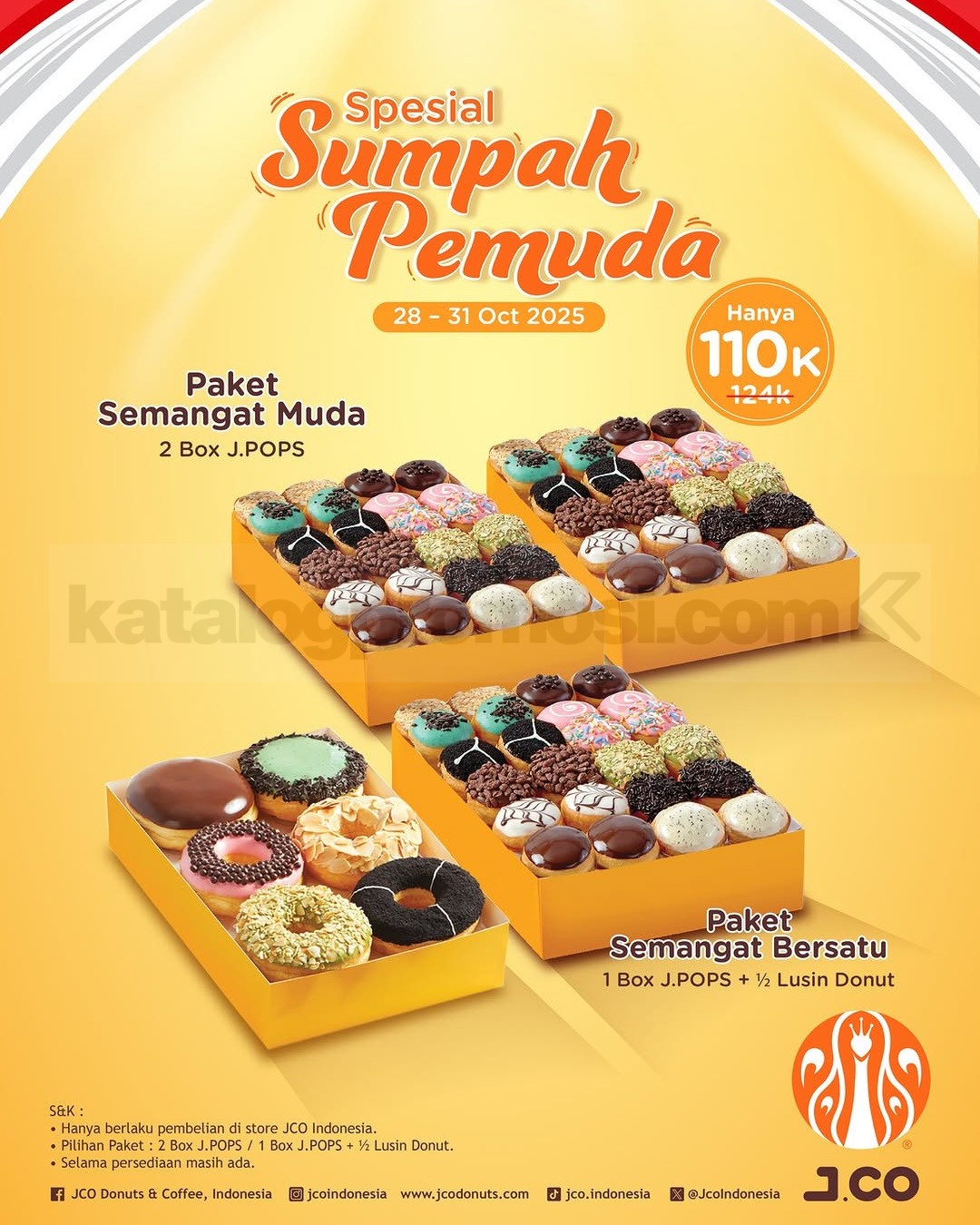 Promo JCO Sumpah Pemuda Beli 2 Box cuma Rp. 110.000 • SoPasti.Com
