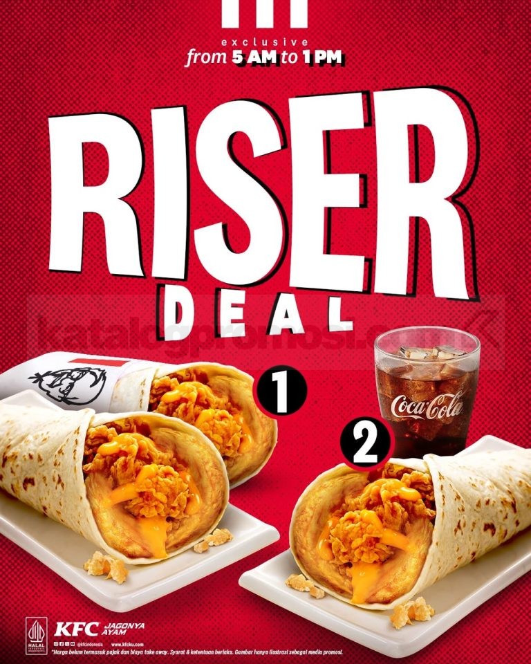 Promo KFC Riser Deal Sarapan Hemat Mulai Rp.18.636
