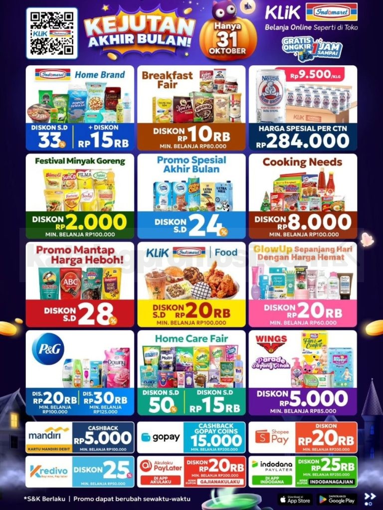 Promo KlikIndomaret Payday Sale Diskon hingga 50%