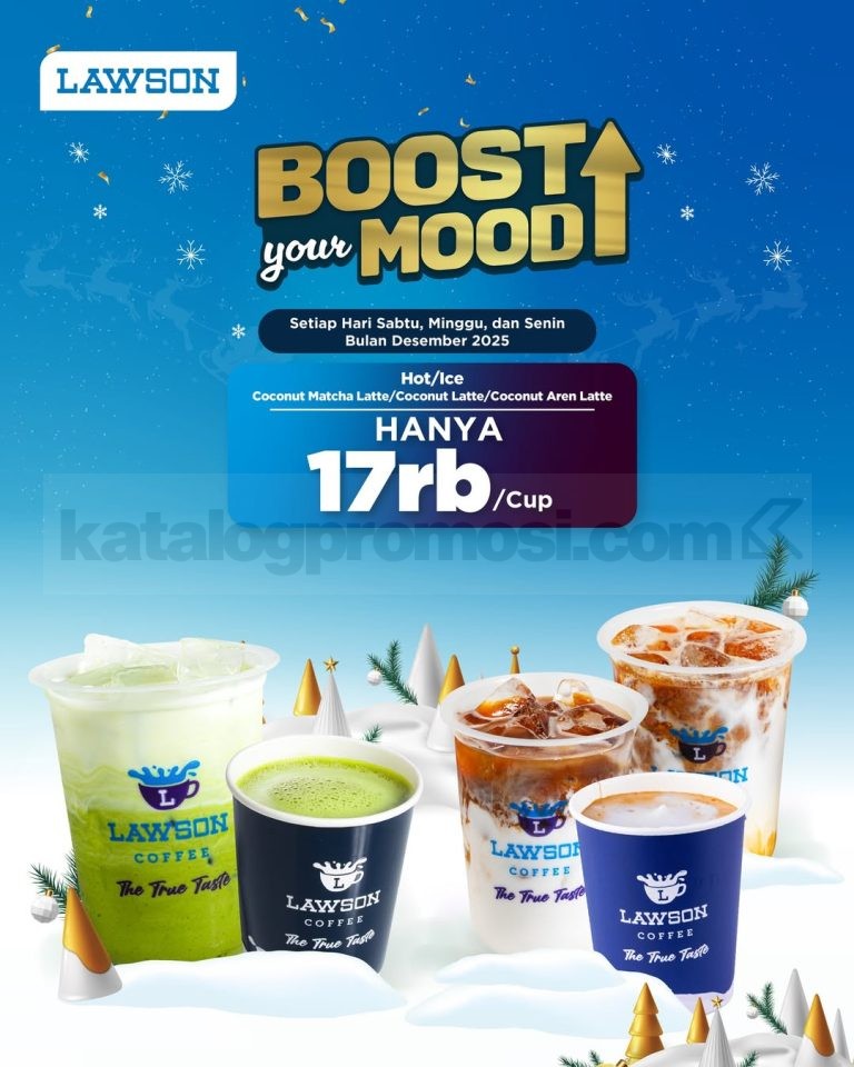 Promo Lawson Boost Your Mood Coconut Latte Rp. 17.000