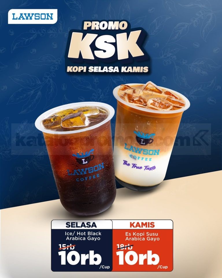 Promo Lawson KSK Kopi Selasa Kamis Rp. 10.000 • SoPasti.Com