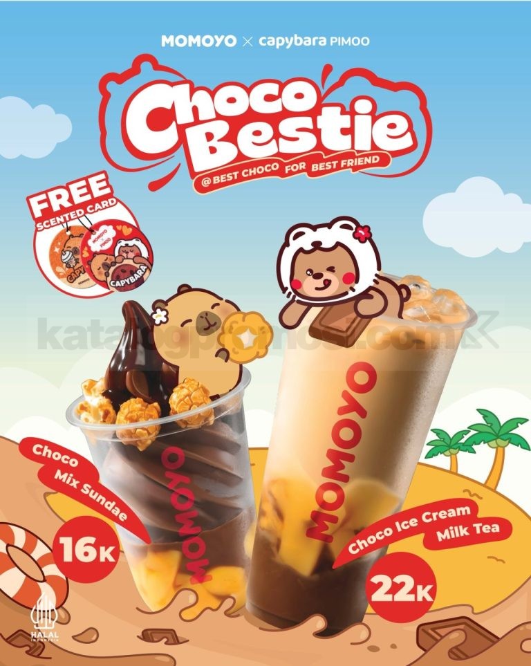 Promo MOMOYO x Capybara PIMOO Choco Bestie mulai Rp. 16.000