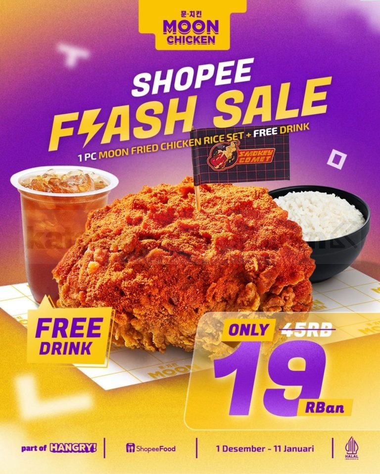 Promo Moon Chicken Shopee Flash Sale Paket Hemat Rp. 19.000