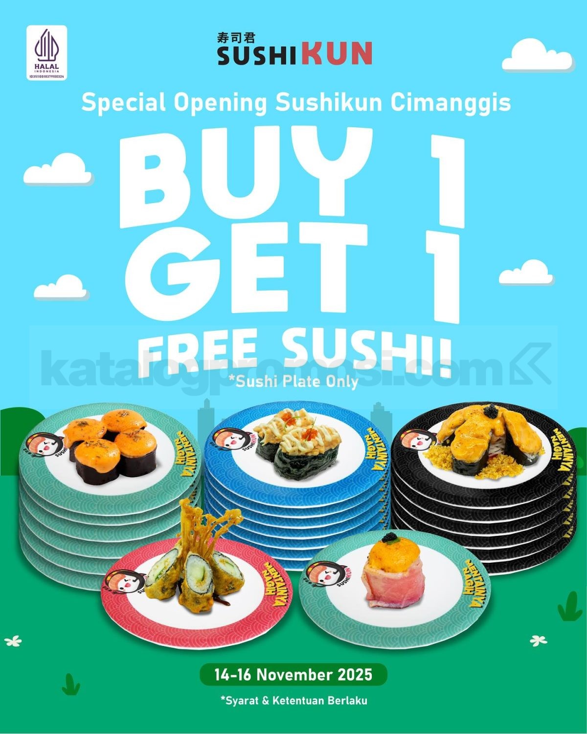 Promo Opening Sushikun Cimanggis Buy 1 Get 1 Free Sushi • SoPasti.Com