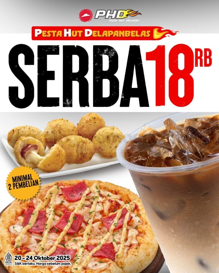 Promo PHD 18th Anniversary Serba Rp. 18 Ribuan
