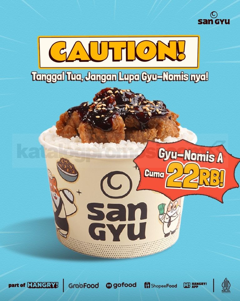 Promo San Gyu Menu Hemat Gyu-Nomis cuma 22 ribu