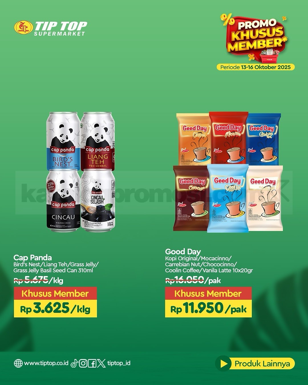 Promo TIP TOP Swalayan Khusus Member Periode 13-16 Oktober 2025