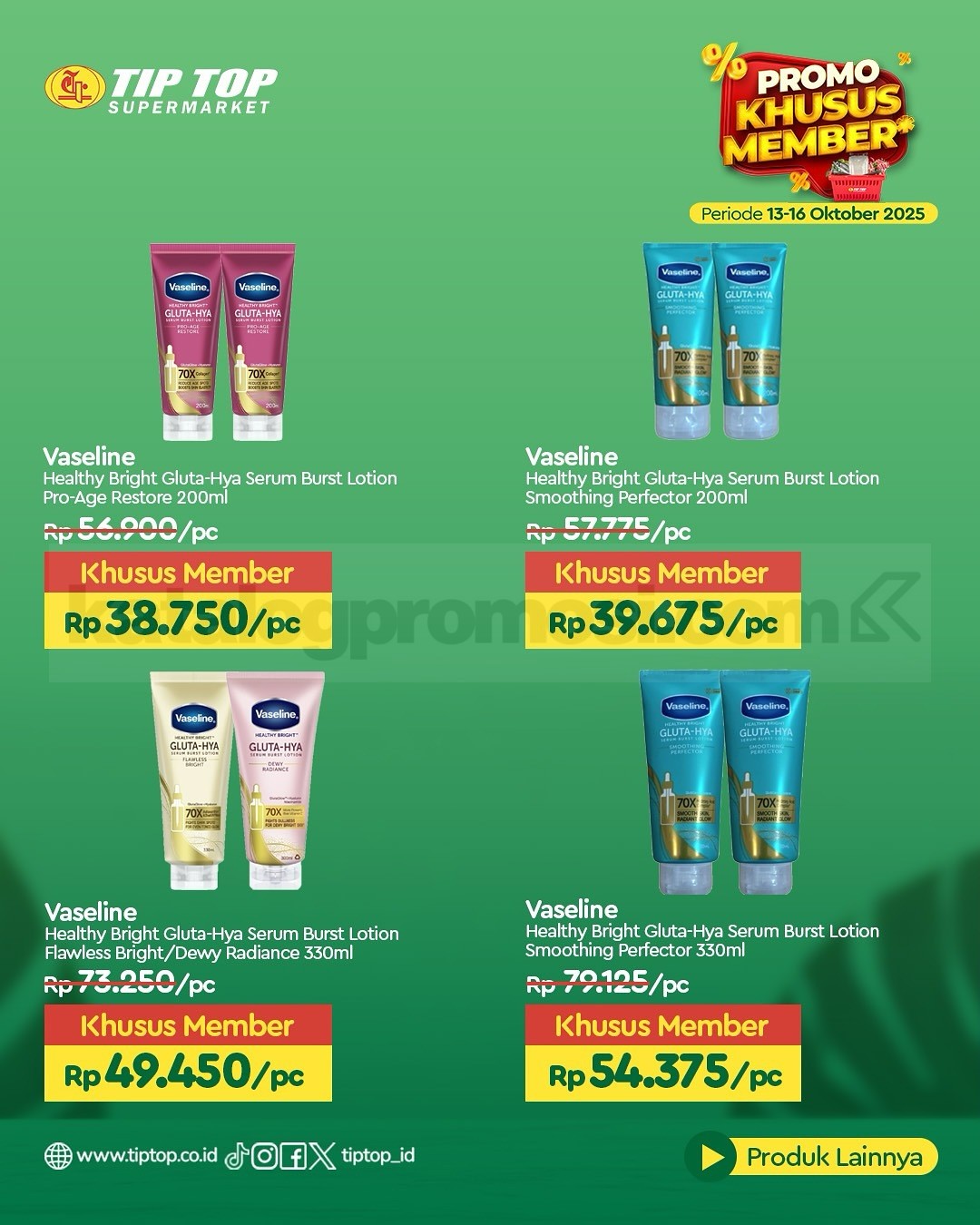 Promo TIP TOP Swalayan Khusus Member Periode 13-16 Oktober 2025