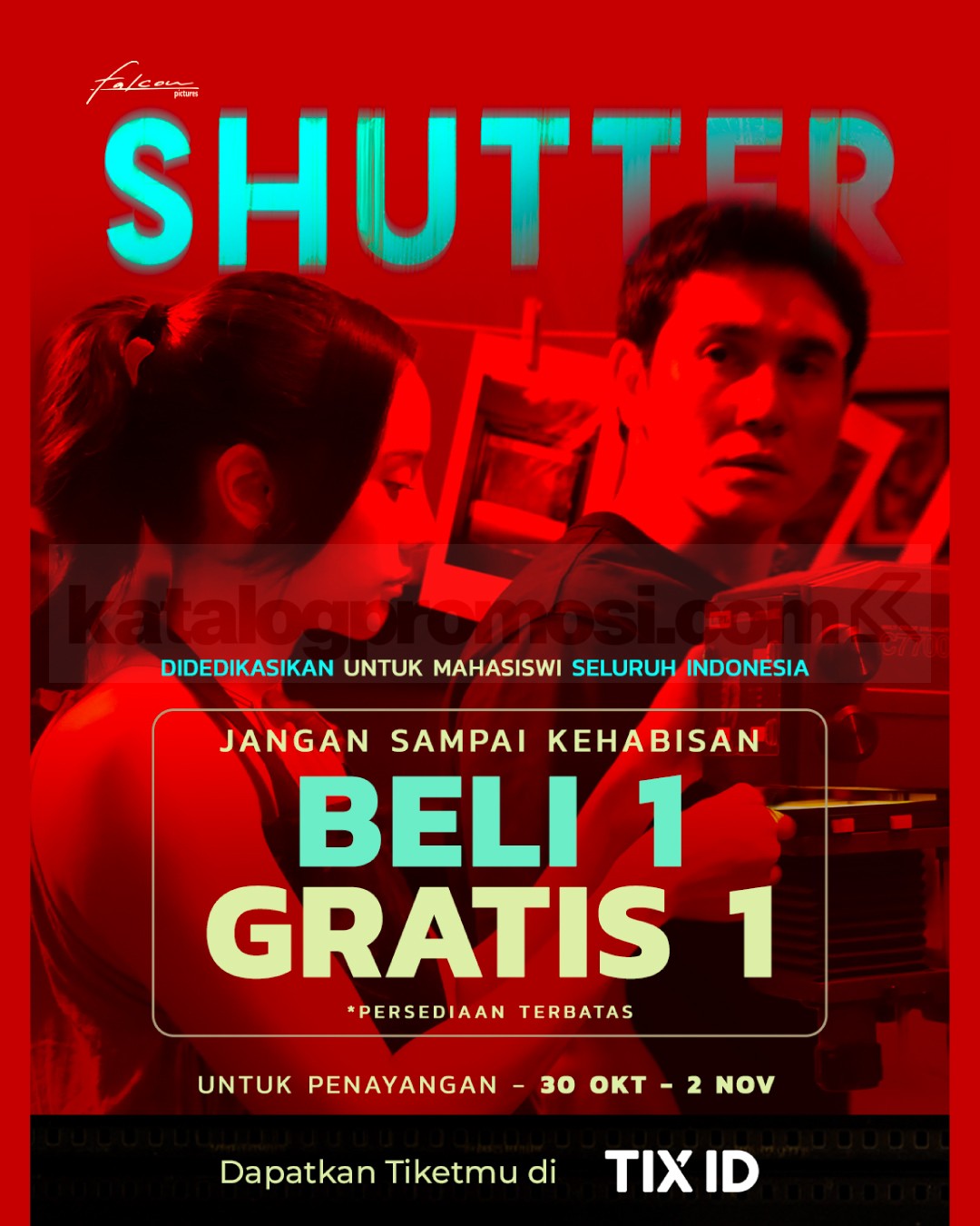 Promo TIX ID Beli 1 Gratis 1 tiket film Shutter • SoPasti.Com