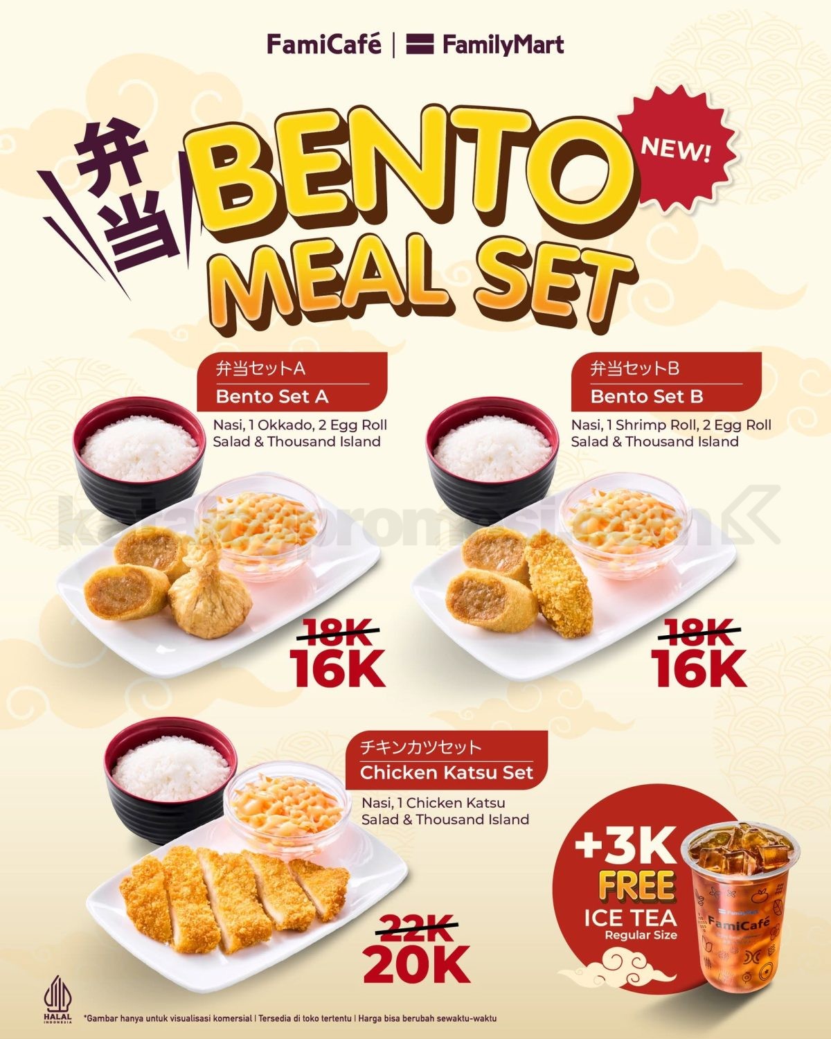 Promo FamilyMart New! Bento Meal Set mulai Rp 16K • SoPasti.Com