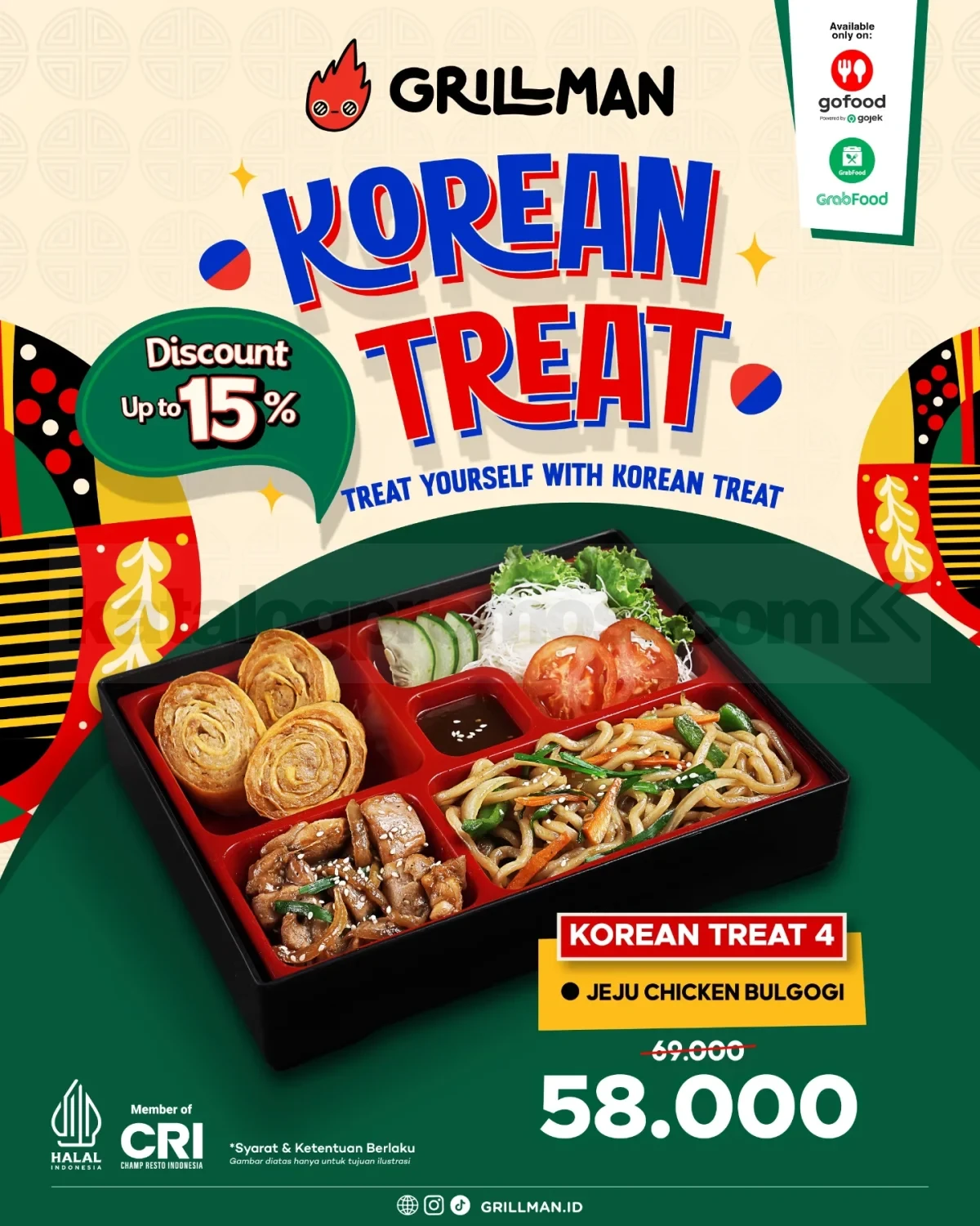 Promo Grillman Korean Treat mulai dari Rp20ribuan/Orang • SoPasti.Com