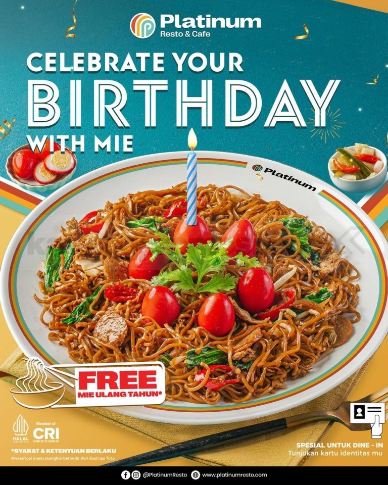 Promo Opening Platinum Resto & Cafe Puri Indah Mall Get Free Menu