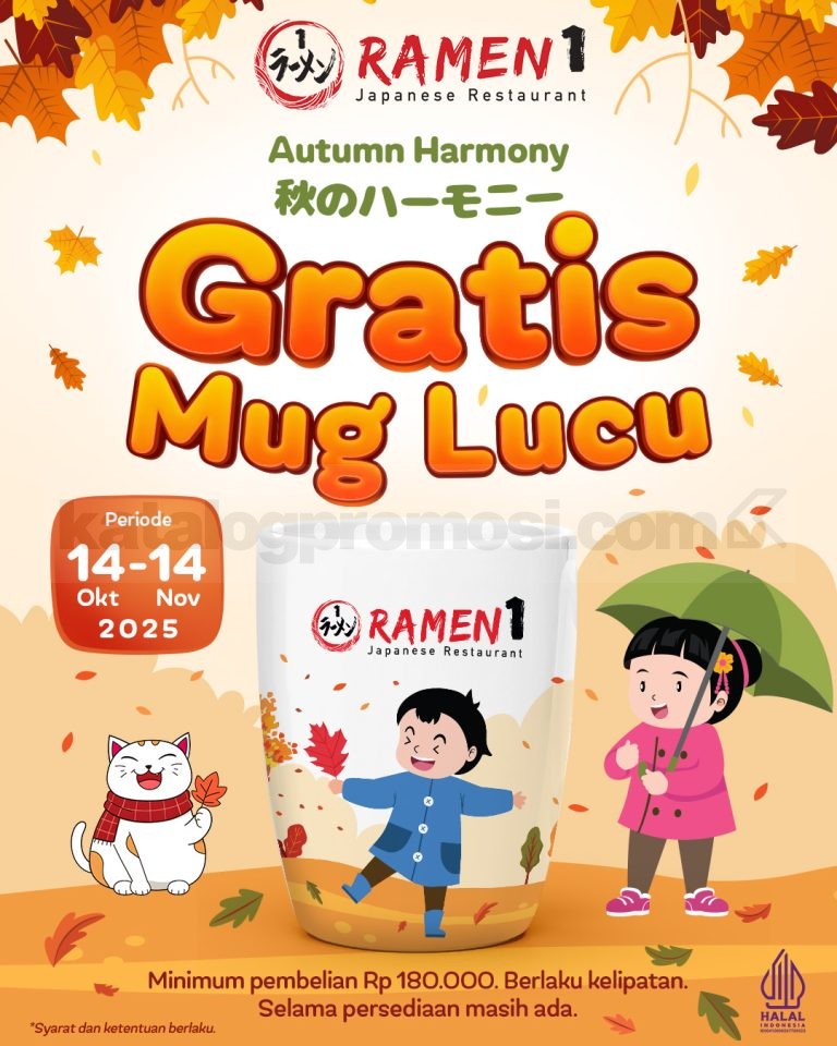 Promo Ramen 1 Autumn Harmony Gratis Mug Lucu