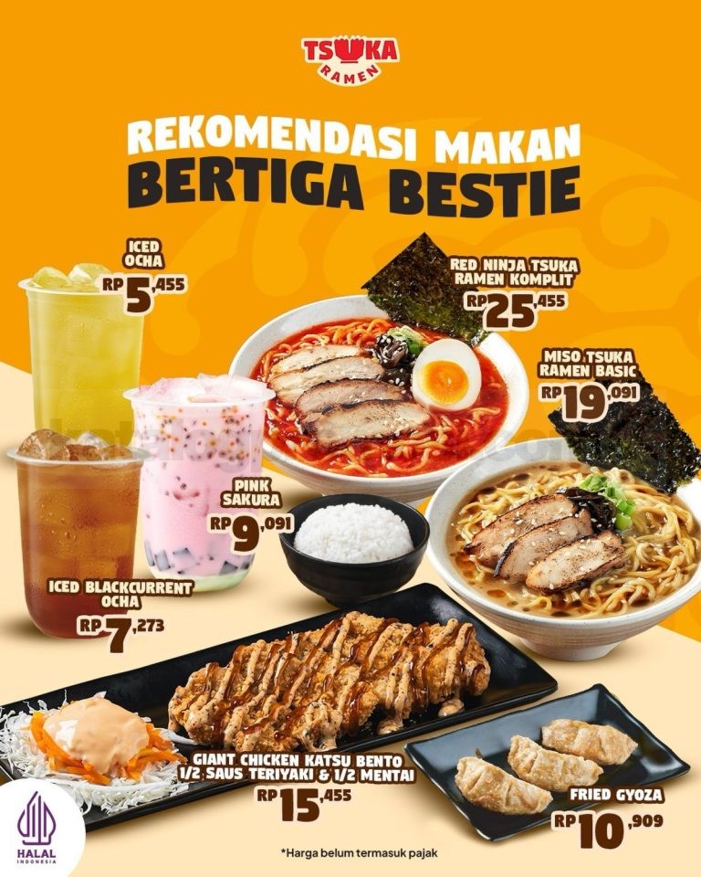 Promo Tsuka Ramen Rekomendasi Makan Bertiga Bestie mulai dari Rp10ribuan