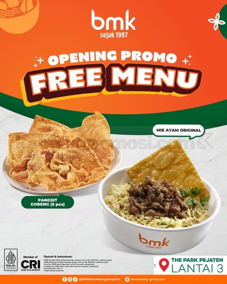 Promo Baso Malang Karapitan The Park Pejaten Opening Free Menu