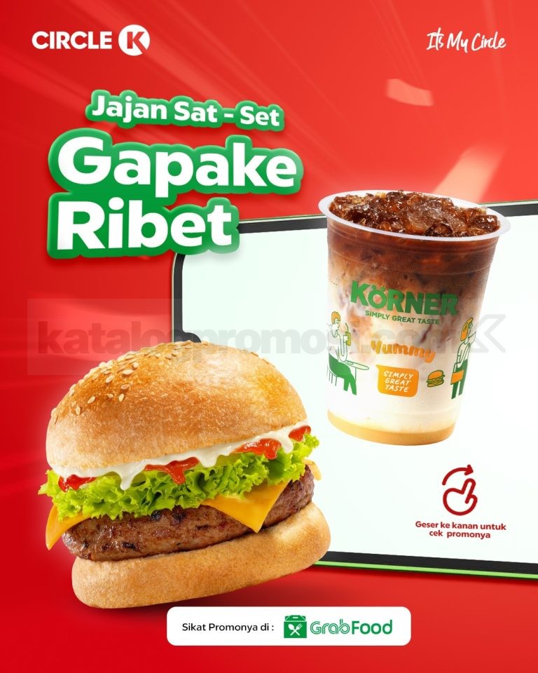 Promo Circle K Diskon Hingga Rp. 15 ribu di GrabFood