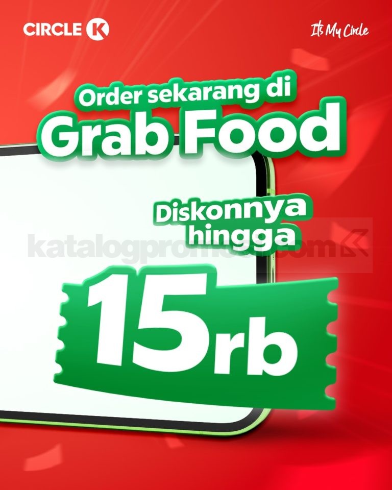 Promo Circle K Diskon Hingga Rp. 15 ribu di GrabFood