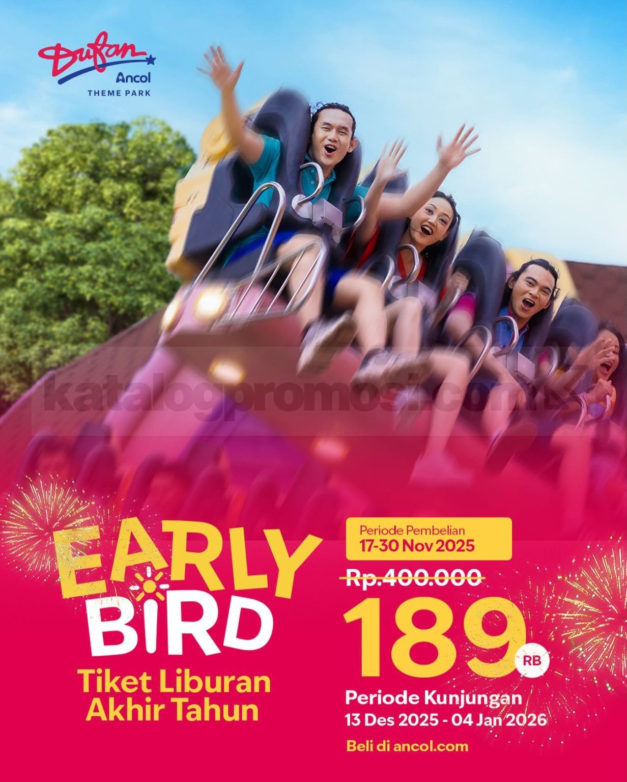 Promo Dufan Ancol Early Bird Tiket Akhir Tahun Rp.189.000