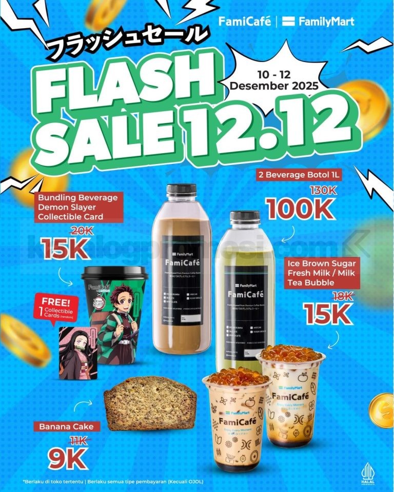 Promo FamilyMart 12.12 Flash Sale mulai Rp.5.900