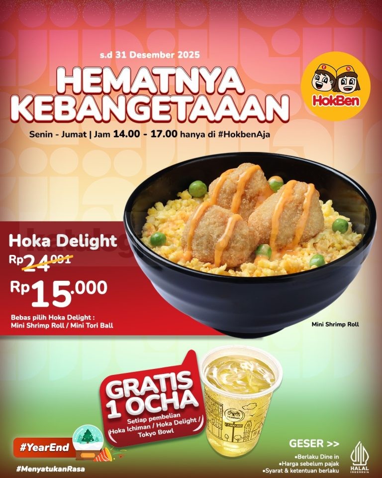 Promo HokBen Hematnya Kebangetan Mulai Rp. 10.000