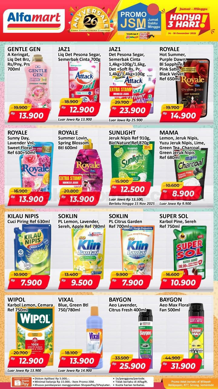 Promo JSM ALFAMART MINGGU INI 14-16 November 2025 • SoPasti.Com