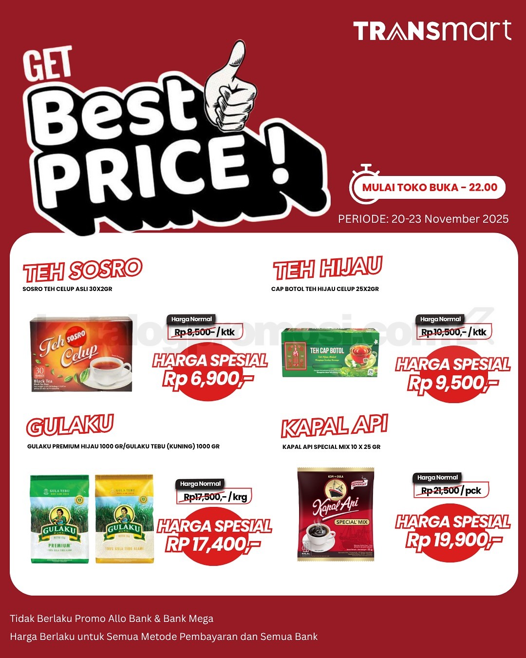 Promo JSM TRANSMART 20-23 November 2025 • SoPasti.Com