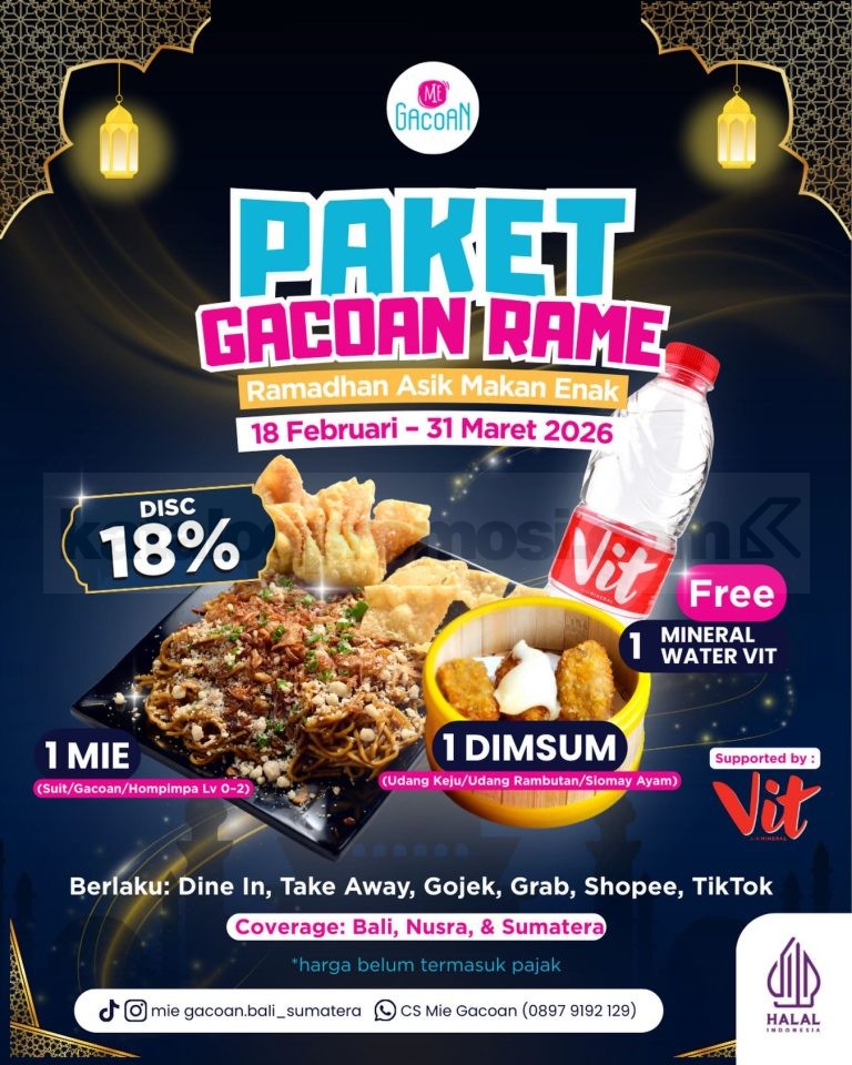 Promo Mie Gacoan Paket Gacoan Rame Diskon 18%