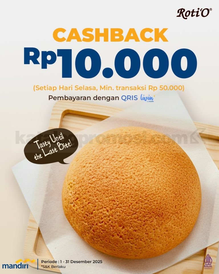 Promo Roti’O 12.12 Akhir Tahun Diskon Dan Harga Spesial