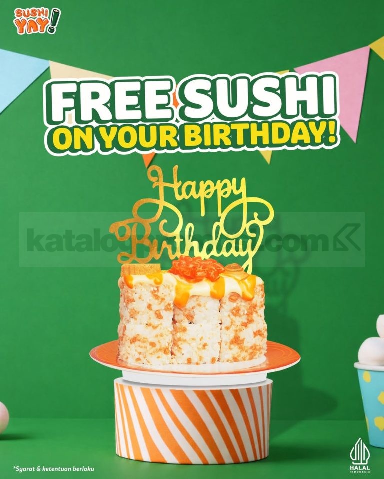 Promo Sushi Yay Birthday Treats Sushi Gratis