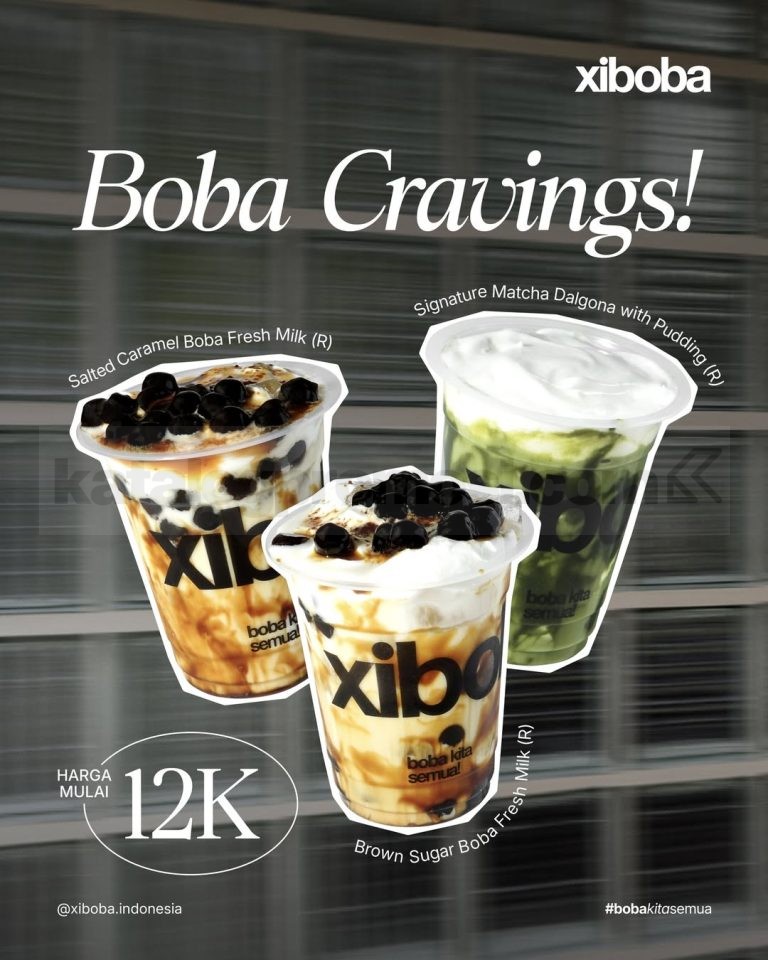 Promo Xiboba Boba Cravings Mulai Rp. 12.000