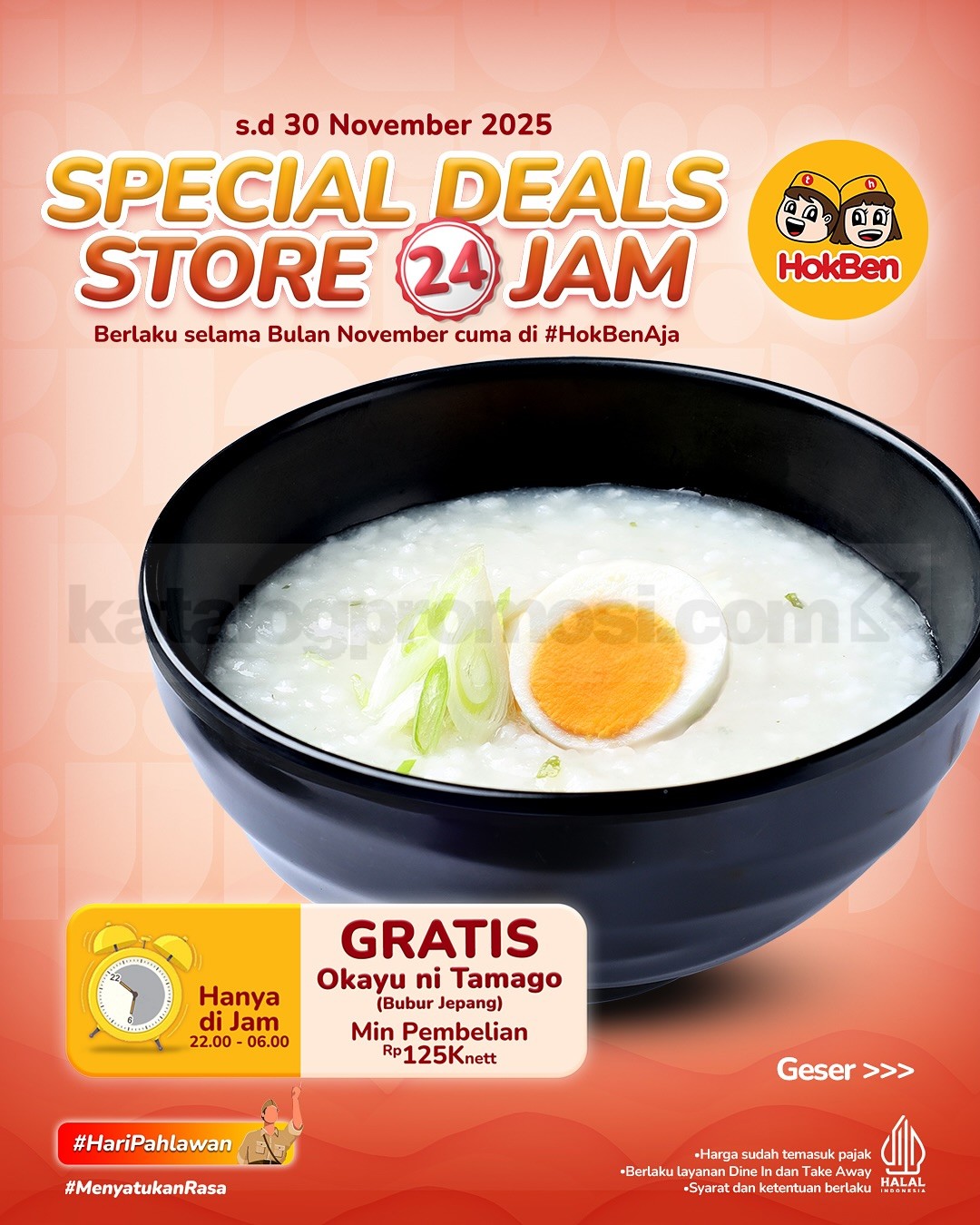 Promo Hokben Special Deals! Gratis Okayu Ni Tamago • SoPasti.Com