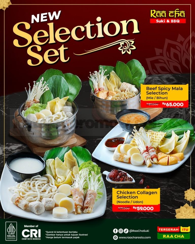 Promo Raa Cha New Selection Set Chicken Collagen dan Beef Mala mulai Rp ...