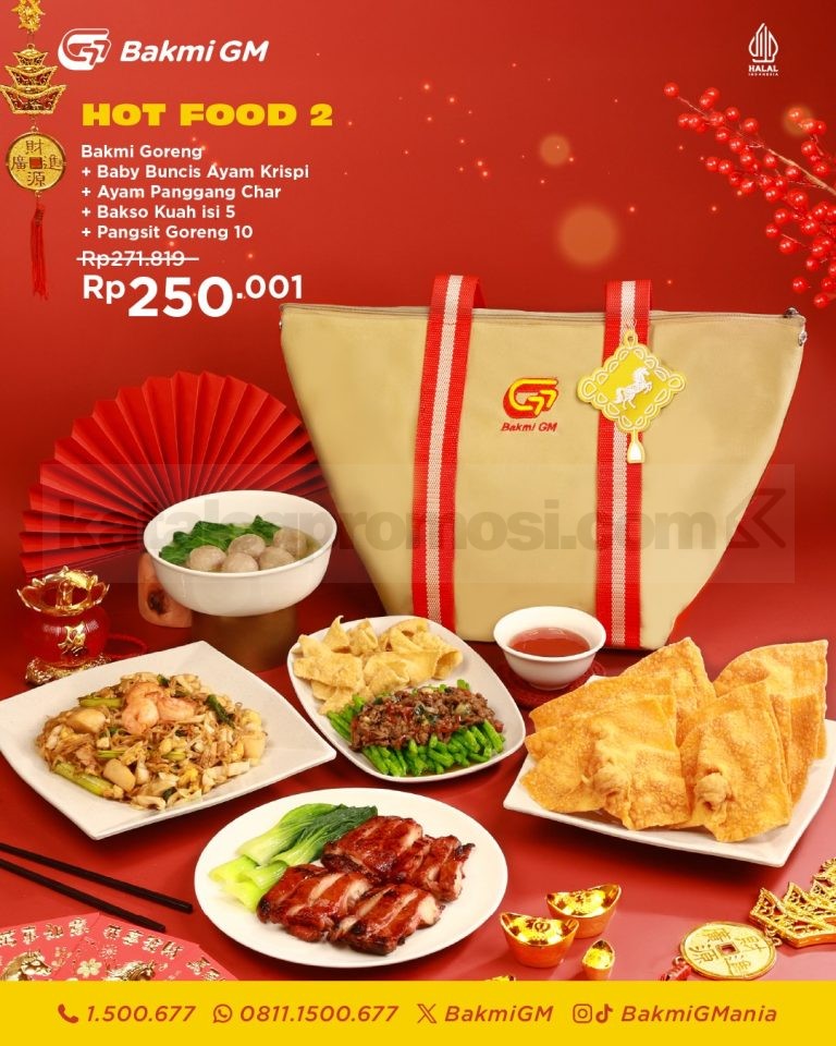 Promo Bakmi GM HOKI Hampers Imlek mulai Rp. 218.183