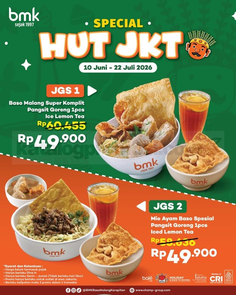 Promo BMK HUT Jakarta Paket Spesial Mulai Rp. 49.900
