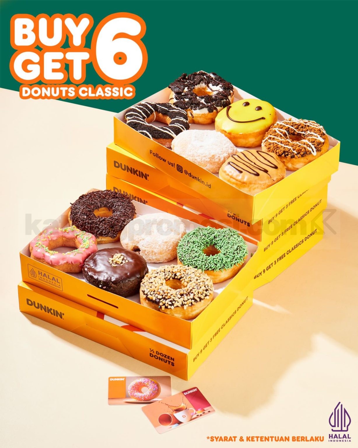 Promo Dunkin Payday Beli 6 Gratis 6 Donuts • SoPasti.Com