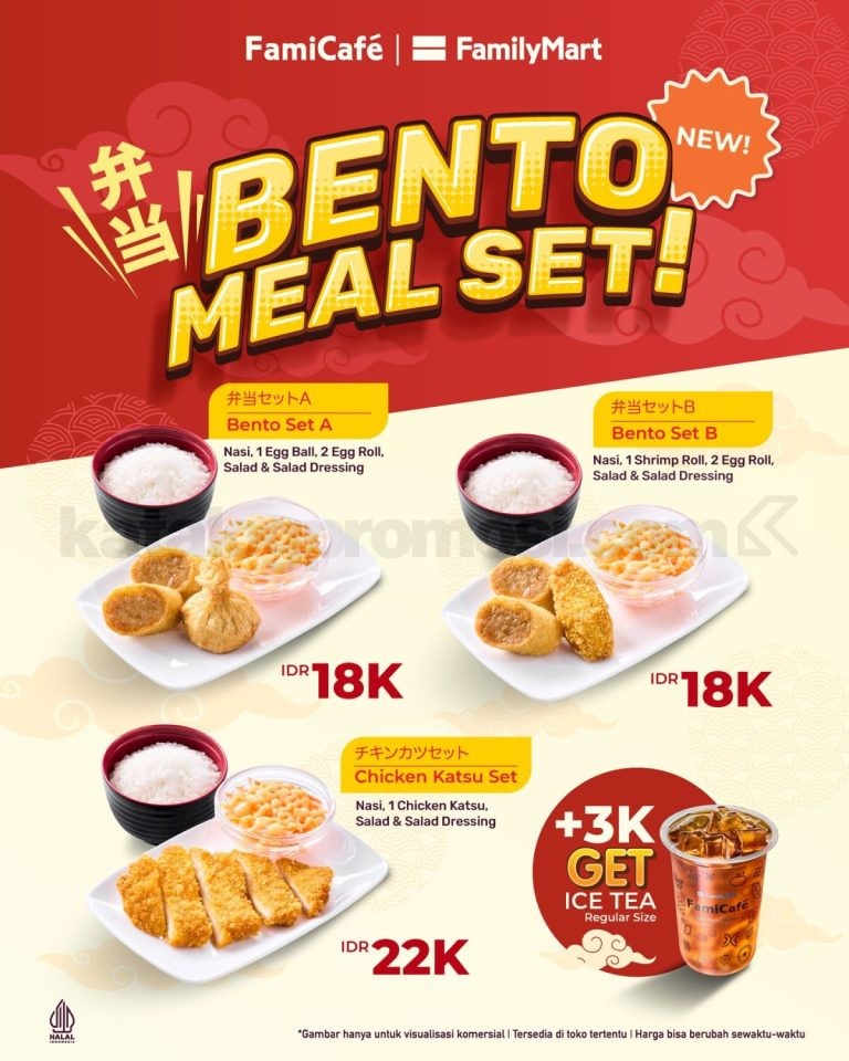 Promo FamilyMart Bento Meal Set Mulai Rp. 18.000