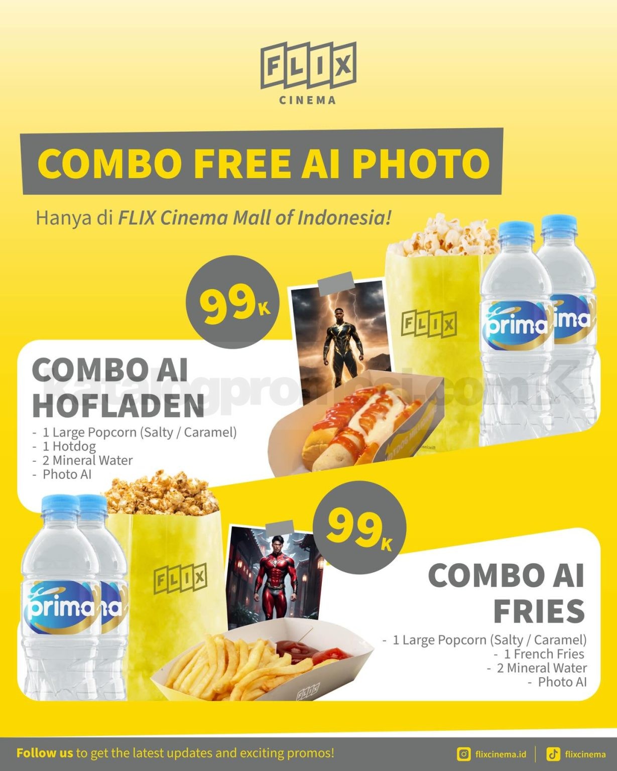 Promo FLIX Cinema Combo Special Deals mulai Rp. 88.000