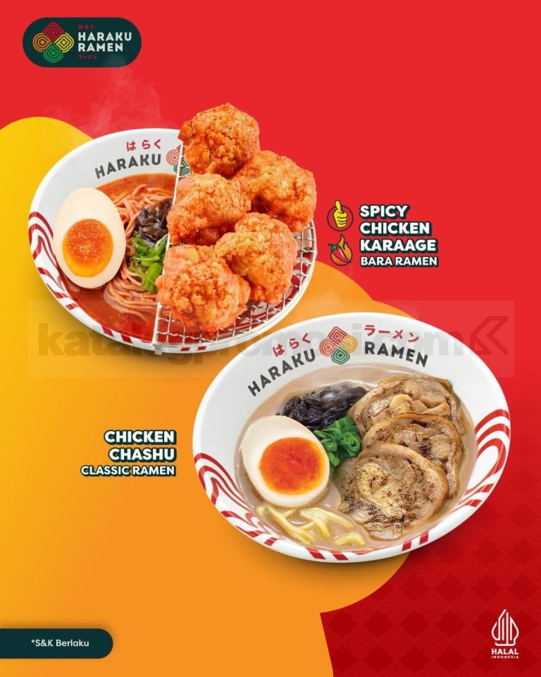 Promo Haraku Ramen Grand Opening Buy 1 Get 1 Free Ramen