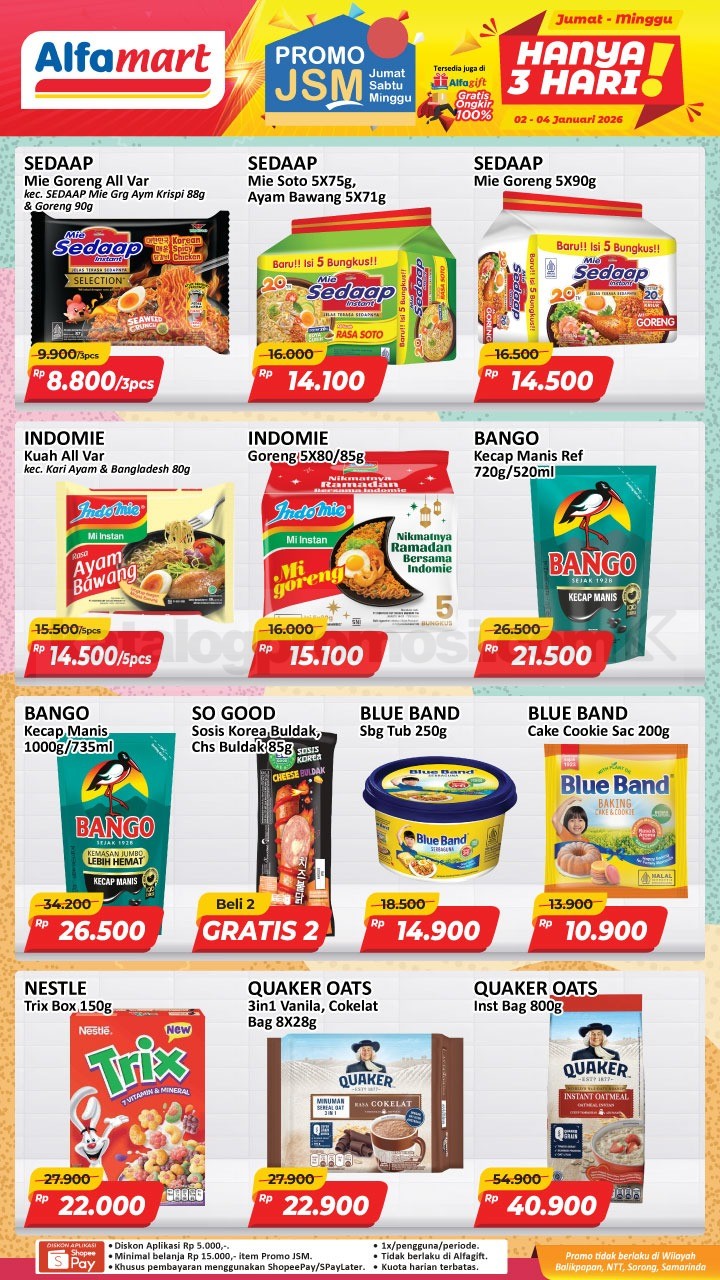 Promo JSM ALFAMART MINGGU INI 02-04 JANUARI 2026 • SoPasti.Com