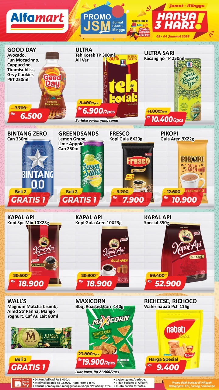 Promo JSM ALFAMART MINGGU INI 02-04 JANUARI 2026 • SoPasti.Com